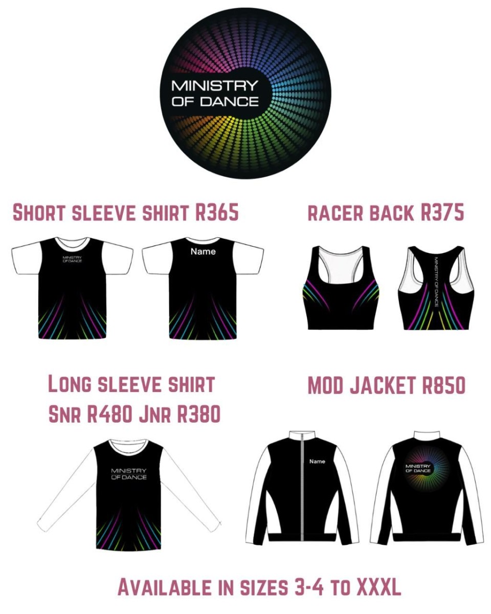 Ministry of Dance Merchandise